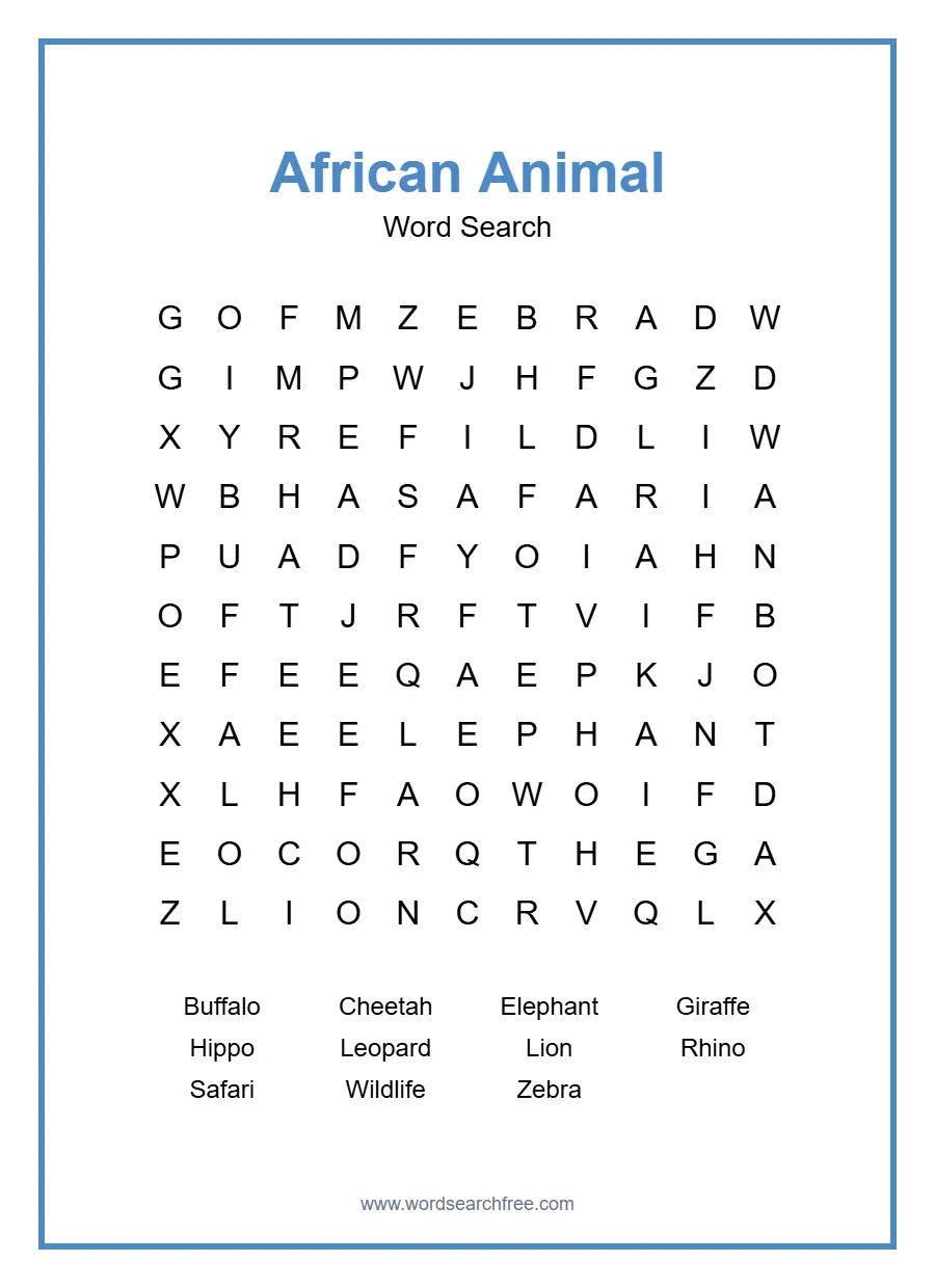 Medium Word Search Puzzles - Free Intermediate Puzzles | Word Search Free